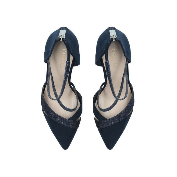 Kurt Geiger | Shoes | Navy Blue Carvelas Luna Shoes By Kurt Geiger ...